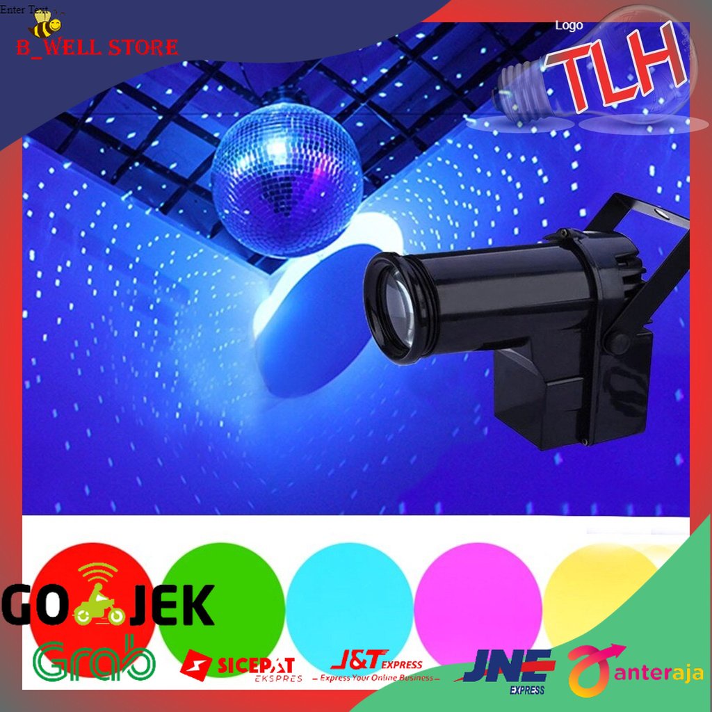 Jual LAMPU DISCO SOROT PANGGUNG SPOTLIGHT LED KECIL DINDING - DISKO ...