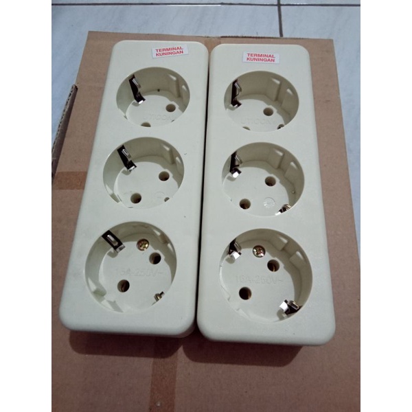 Jual stop kontak/terminal lubang 1,2,3,4,5 merk uticon | Shopee Indonesia