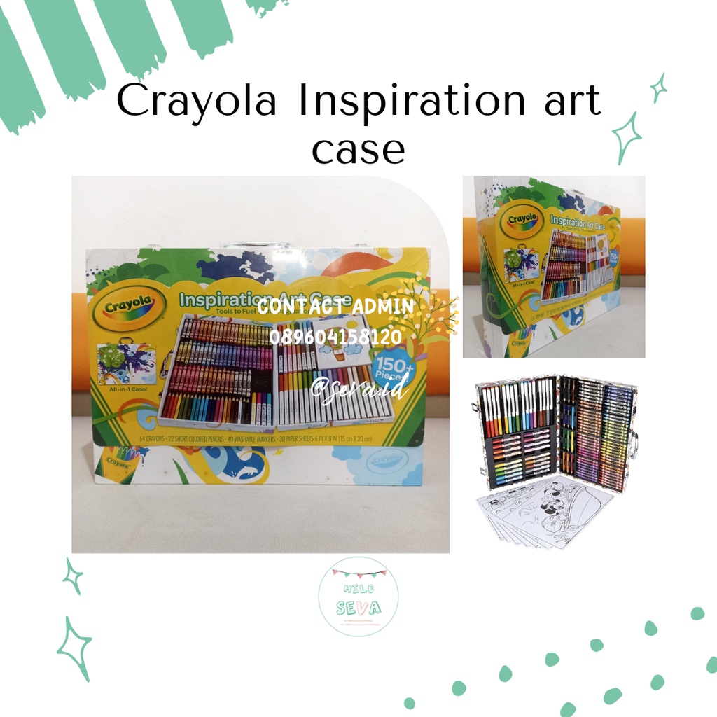 Jual CRAYOLA INSPIRATION ARTCASE SET PERLENGKAPAN GAMBAR CRAYOLA ART ...