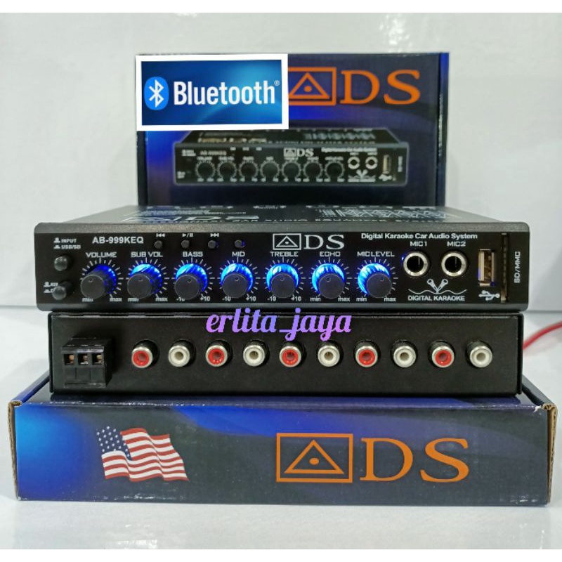 Jual Parametrik preamp ADS AB-999KEQ equalizer Bluetooth Usb mmc dan ...