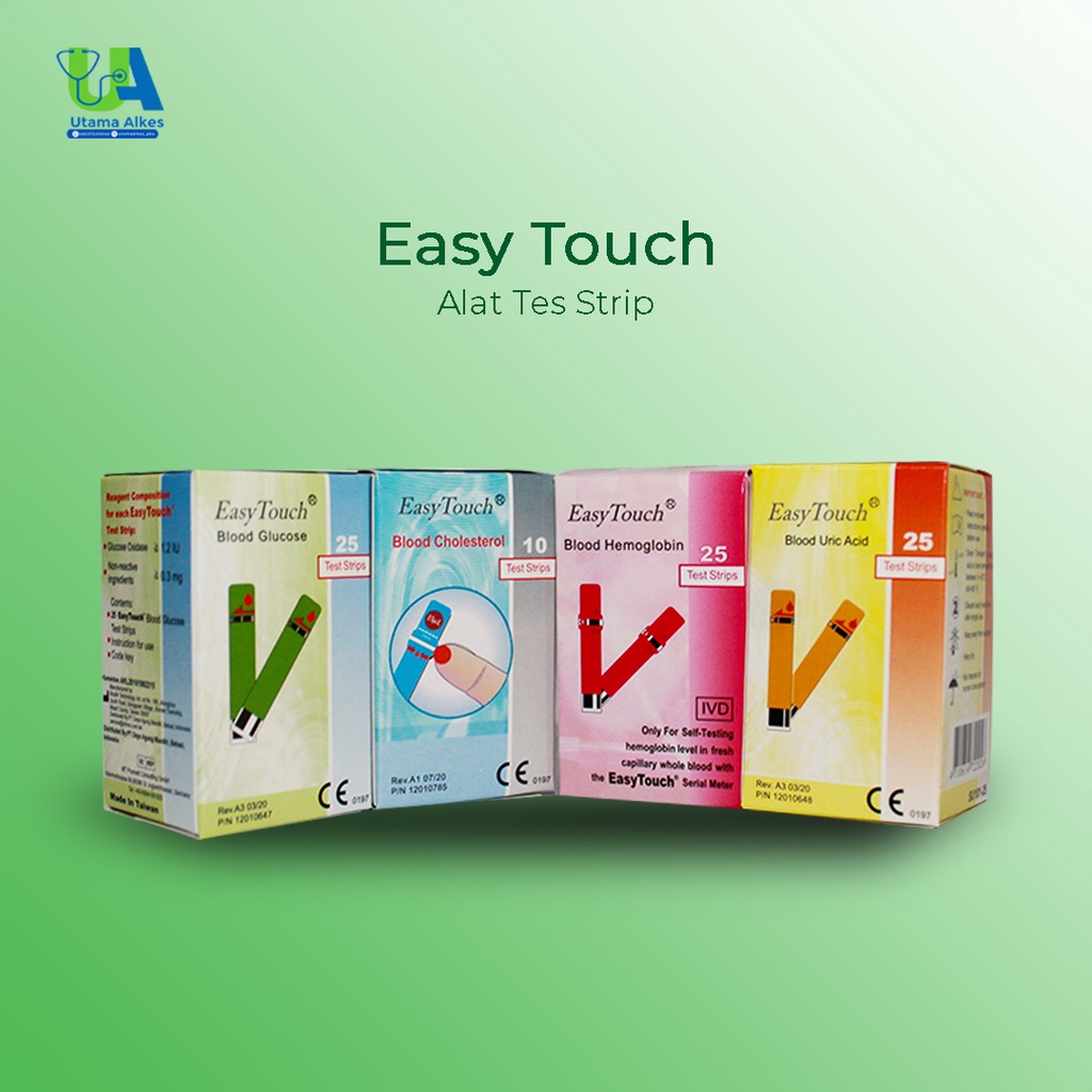 Jual EASY TOUCH STRIP GULA, KOLESTROL, HEMOGLOBIN, ASAM URAT ORIGINAL ...