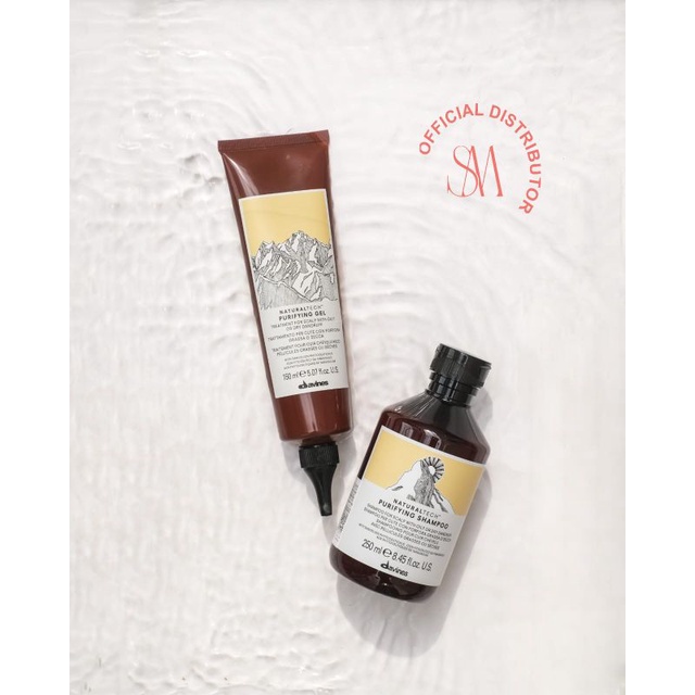 Jual davines purifying shampoo dan gel anti ketombe/gatal/minyak/ oily 250ml | Shopee Indonesia