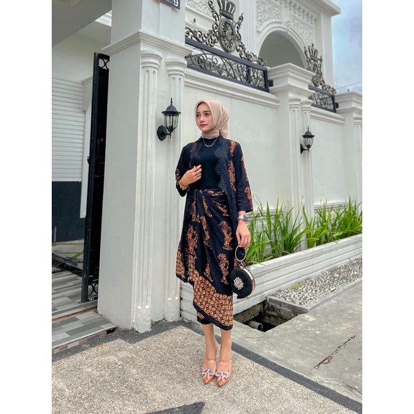 Jual Baju batik kondangan set amanda wayang kawung | Shopee Indonesia