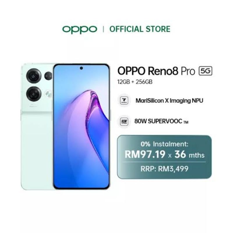 Jual Oppo Reno 8 Pro 5G 12/256GB | Shopee Indonesia