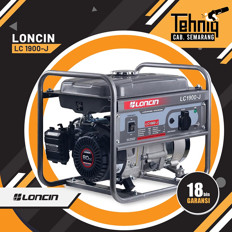 Jual Generator Genset Listrik LONCIN LC 1900-J Practical Series 1000 ...