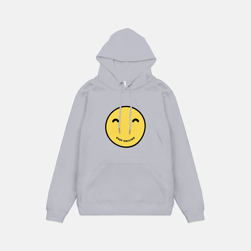 Jual Pullover Hoodie EMOTICON KEEP SMILING | Shopee Indonesia