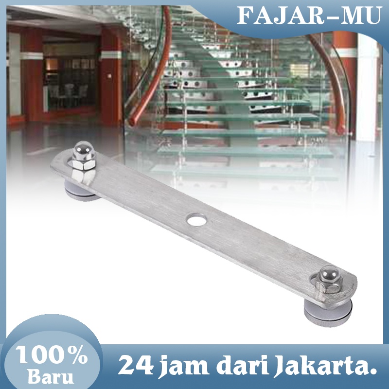 Jual Railing Kaca Penjepit Kaca Strip Double Sayap Tiang Railing ...