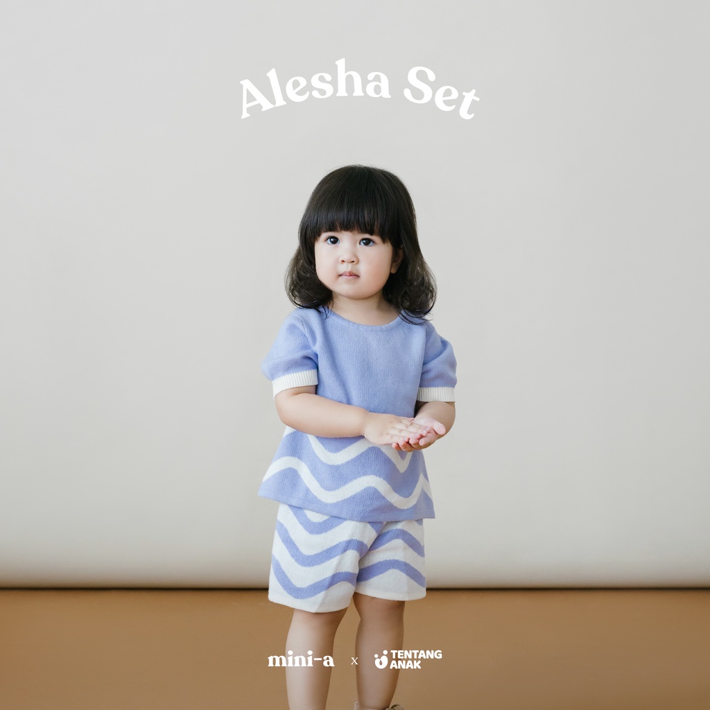Jual MINIA x Tentang Anak - Alesha Set in Lilac | Shopee Indonesia