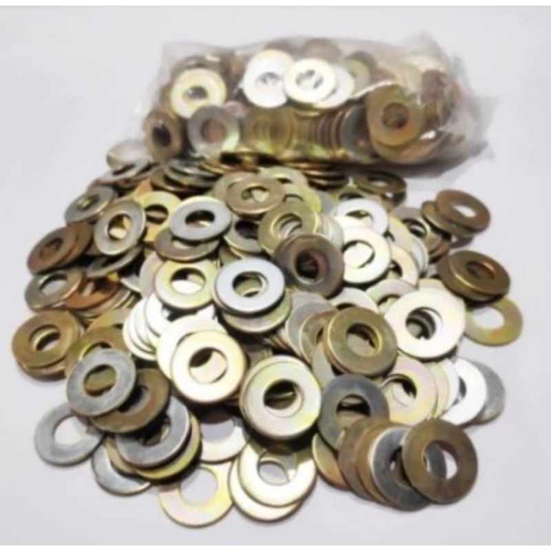 Jual Ring WP plat kuning M 4 5 6 8 10 12 14 mm | Shopee Indonesia