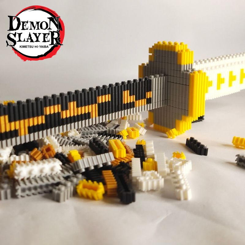 Jual Pedang anime demon slayer bentuk Brick Blok replika kimetsu no ...