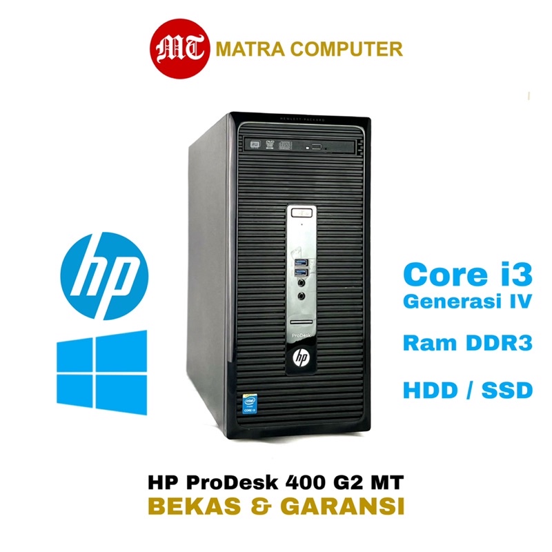 Jual Komputer PC HP core i3 generasi 4 HP ProDesk 400 G2 MT siap pakai ...