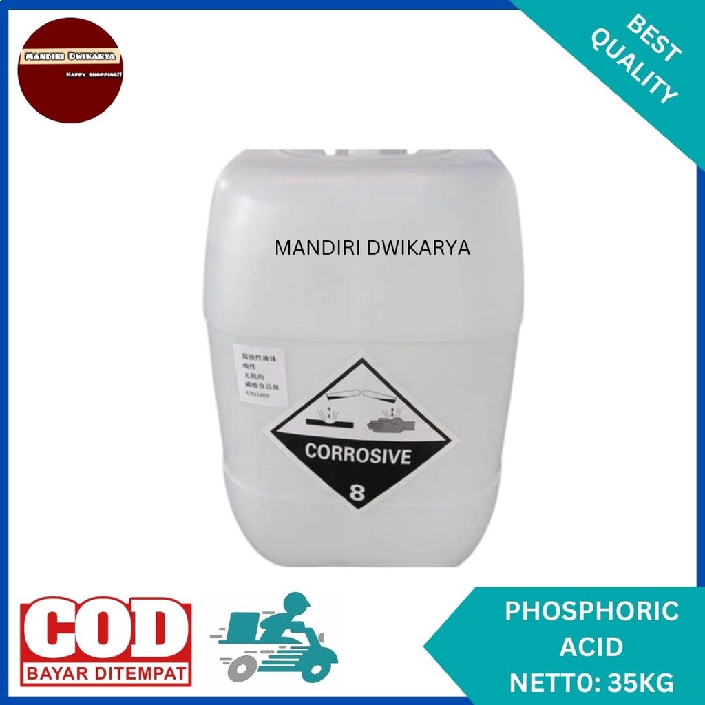 Jual Asam Fosfat / H3PO4 / Phosphoric Acid 85% 35 Kg | Shopee Indonesia