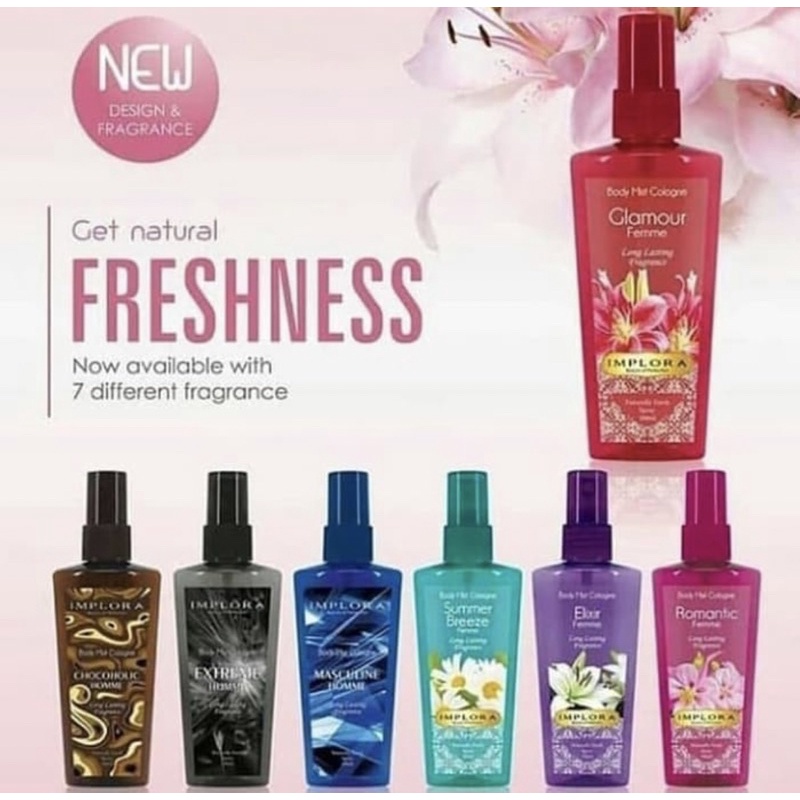 Jual IMPLORA Body Mist Cologne | Parfum Badan 100ml | Shopee Indonesia