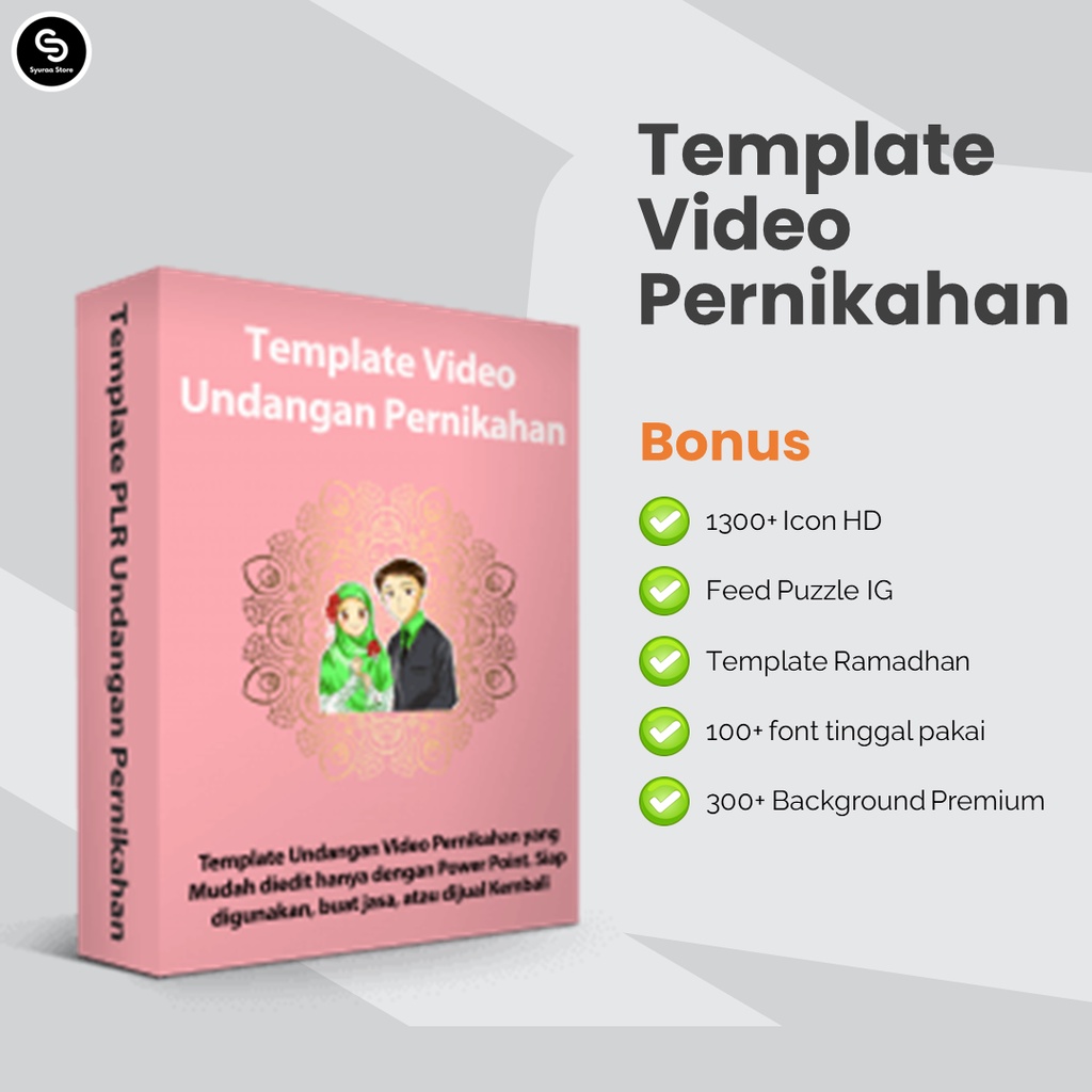 Jual Template Undangan Video Digital Power Point / PPT + Bonus | Shopee ...