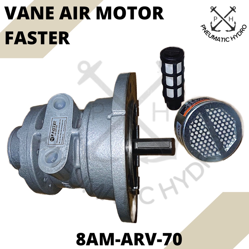 Jual VANE AIR MOTOR FASTER 8AM-ARV-70 5.25 HP IEC FLANGE REPLACEMET ...