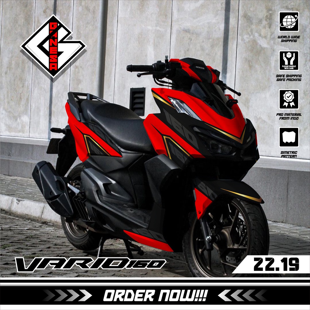 Jual Decal sticker Honda Vario 160 New ABS/NON ABS fullbody Dekal ...