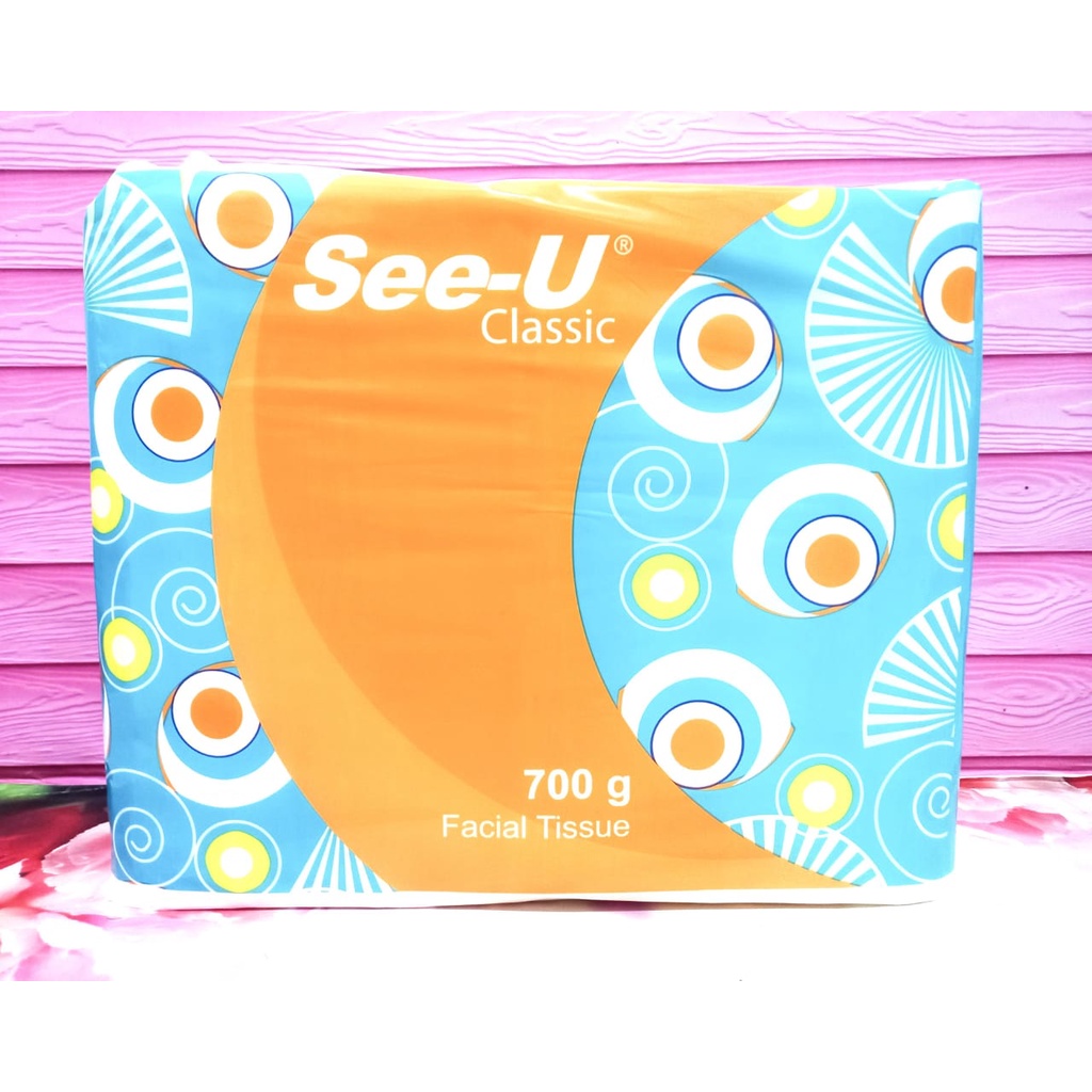 Jual See-U Classic Facial Tissue 700 Gram 2ply Original 100% | Shopee ...