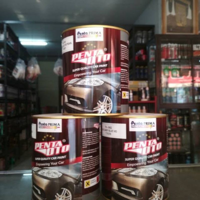 Jual Cat PU Motor Mobil Merk Penta OTO kemasan 1L | Shopee Indonesia
