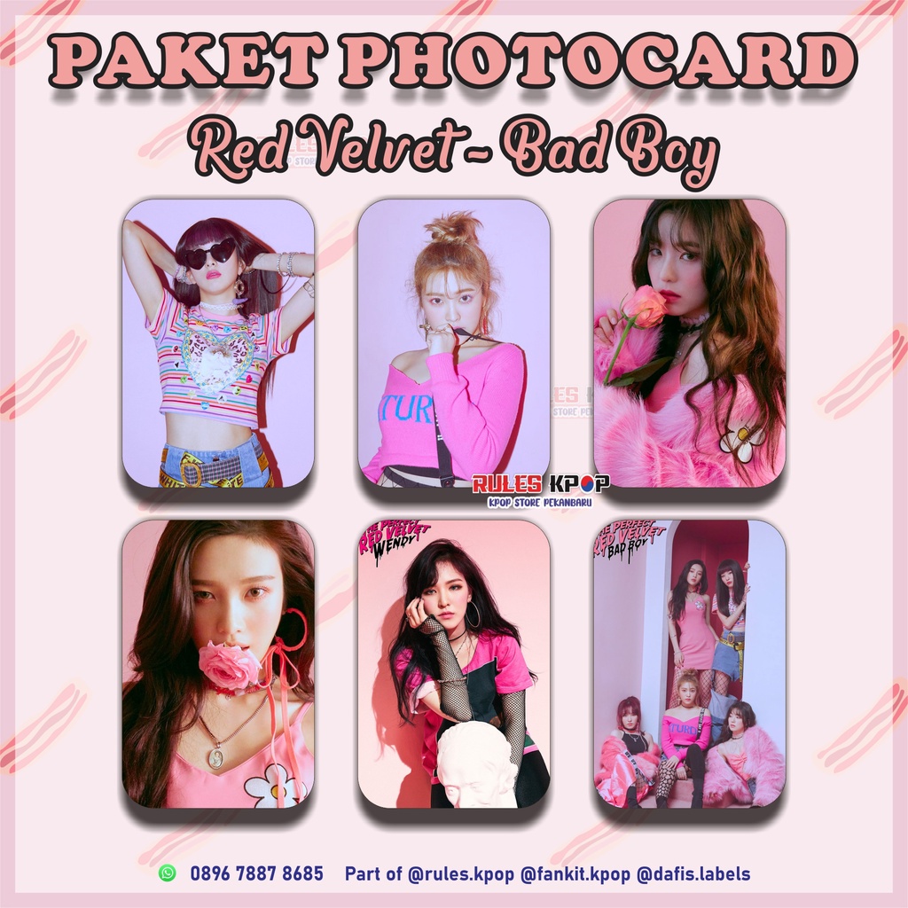 Jual 6 lbr - PAKET PHOTOCARD RED VELVET PAKET HEMAT POTOCARD RED VELVET ...