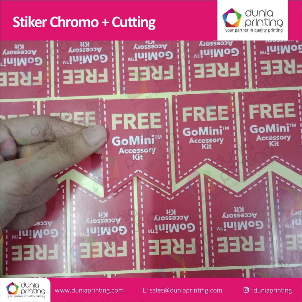 Jual Cetak Sticker Label - sticker Chromo + Cutting | Shopee Indonesia