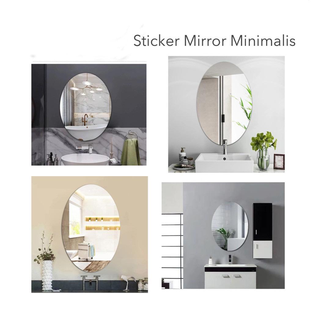 Jual STICKER CERMIN 3D / CERMIN STICKER MIRROR / STIKER DINDING KACA ...