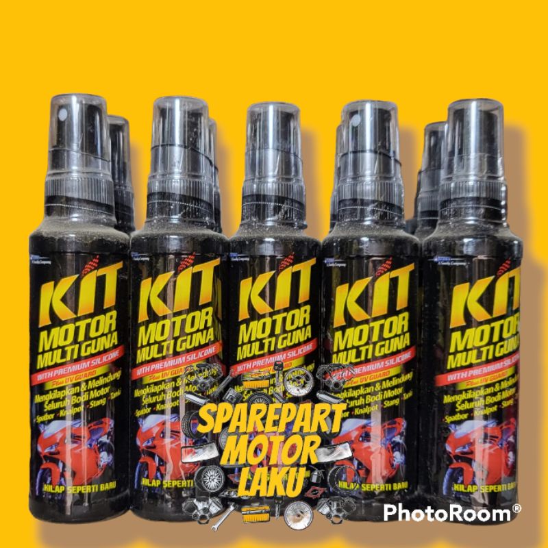 Jual kit spray pengkilap body motor mobil / kit motor multiguna 100ml ...
