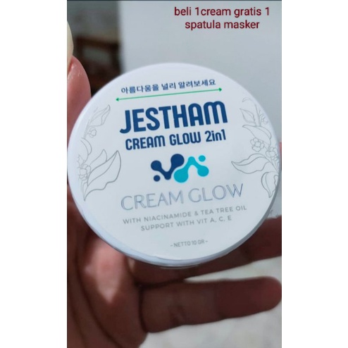 Jual READY STOK- JESTHAM CREAM GLOW KOREA 2IN1 | Shopee Indonesia