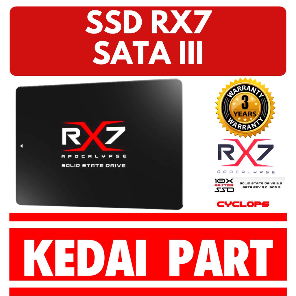 Jual SOLID STATE DRIVE SSD RX7 GARANSI RESMI 3 TAHUN | Shopee Indonesia
