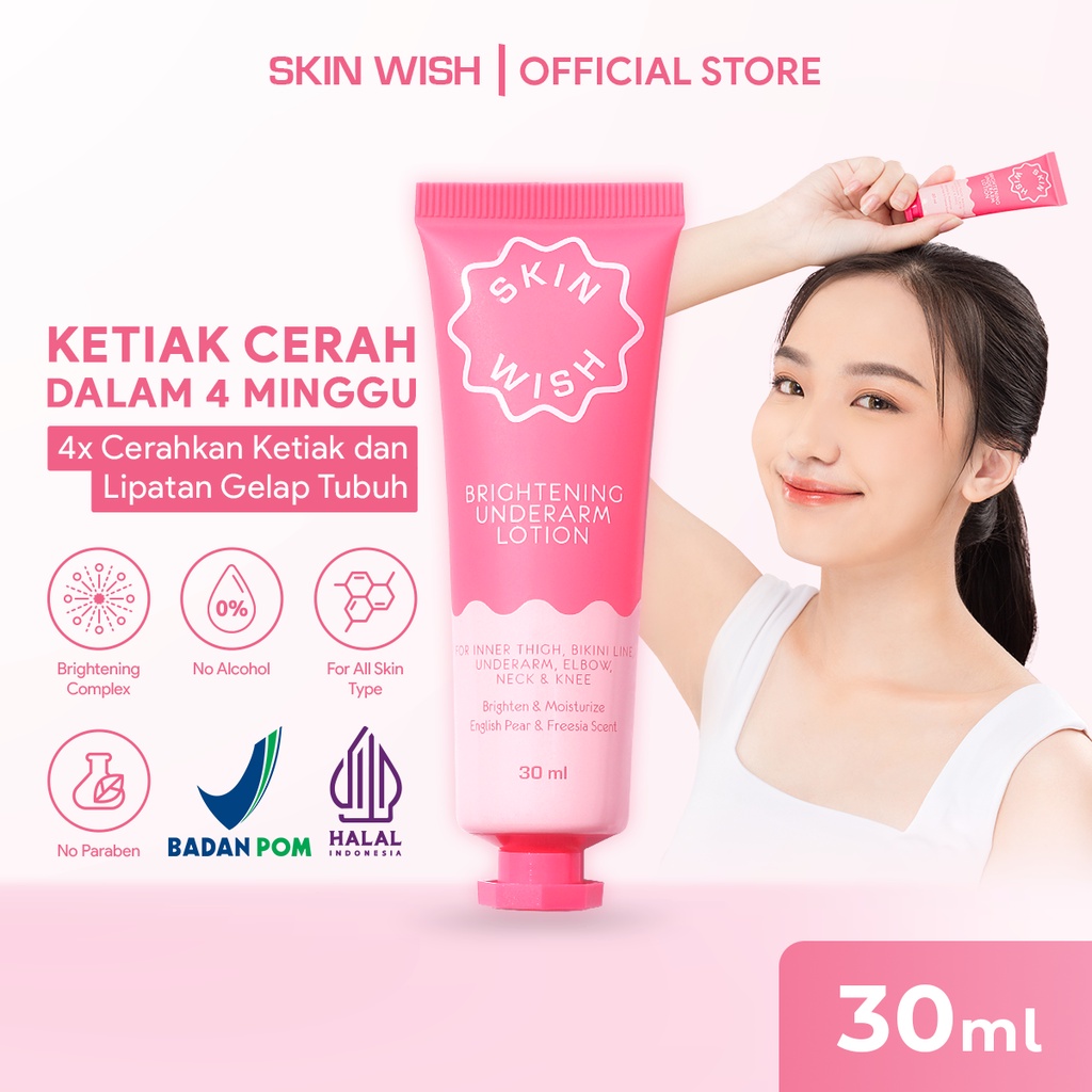 Jual SKIN WISH Brightening Complex Underarm Lotion Pemutih Ketiak dan ...
