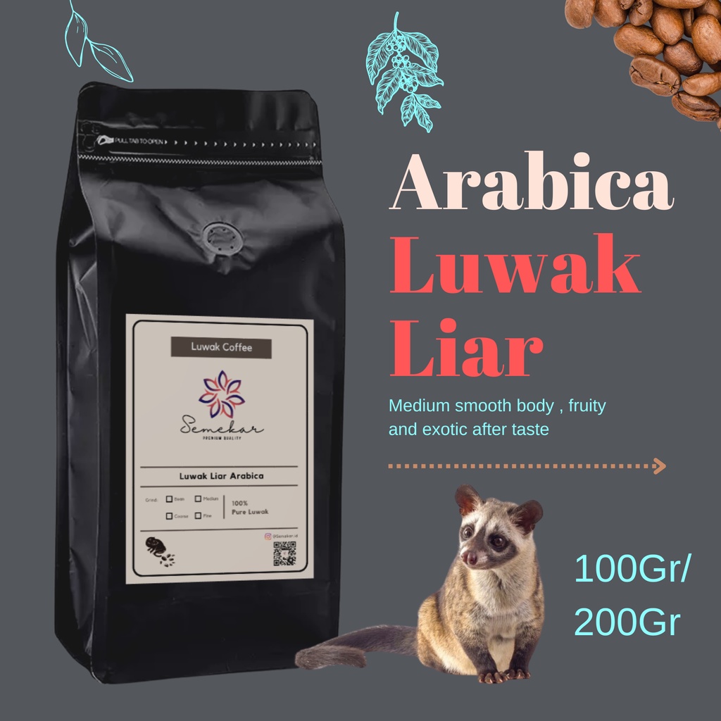 Jual Kopi Luwak Liar Arabica Aceh Gayo Coffee Asli 100 gram fresh by ...