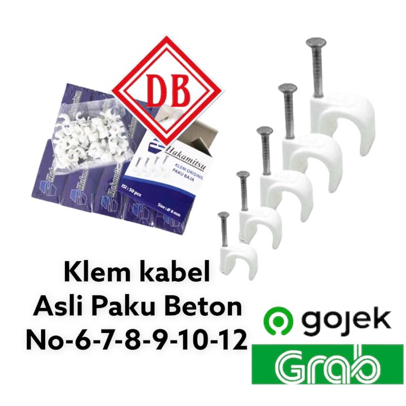 Jual KLEM KABEL PAKU BETON/6-7-8-9-10-12/PAKU KABEL | Shopee Indonesia