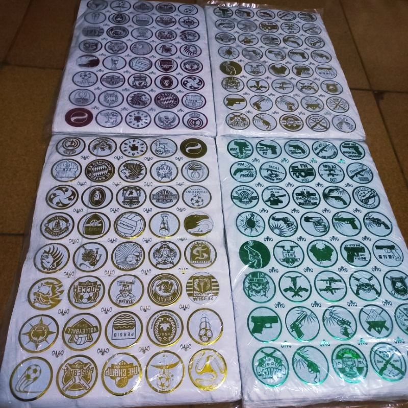 Jual Mainan TAJOS BESI WARNA CHROME 1 lembar isi 40 pcs / Tajos Besi ...