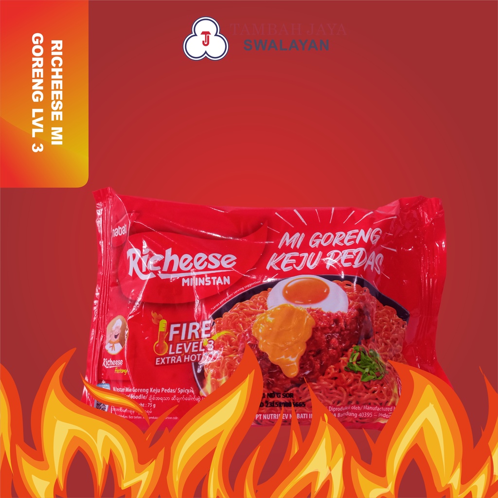 Jual Richeese Mi Goreng Lvl 3 [75gr] | Shopee Indonesia