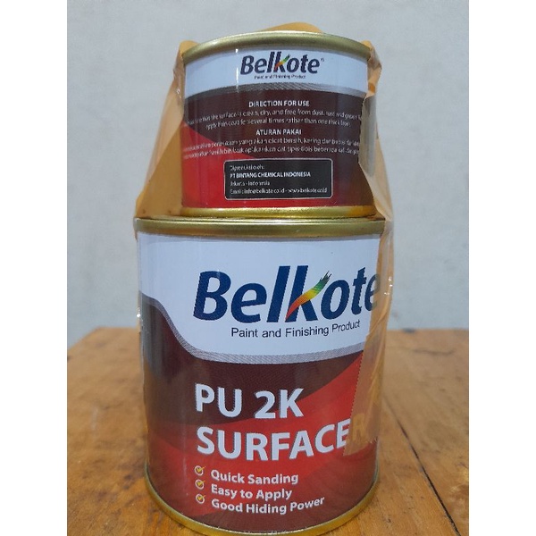 Jual EPOXY BELKOTE PU2K SURFACER 281gr (KALENG KECIL) | Shopee Indonesia