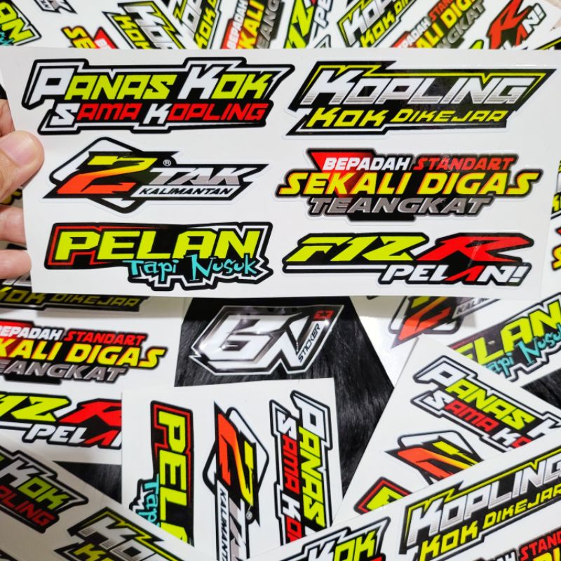 Jual sticker viral stiker 2tak 1 set | Shopee Indonesia