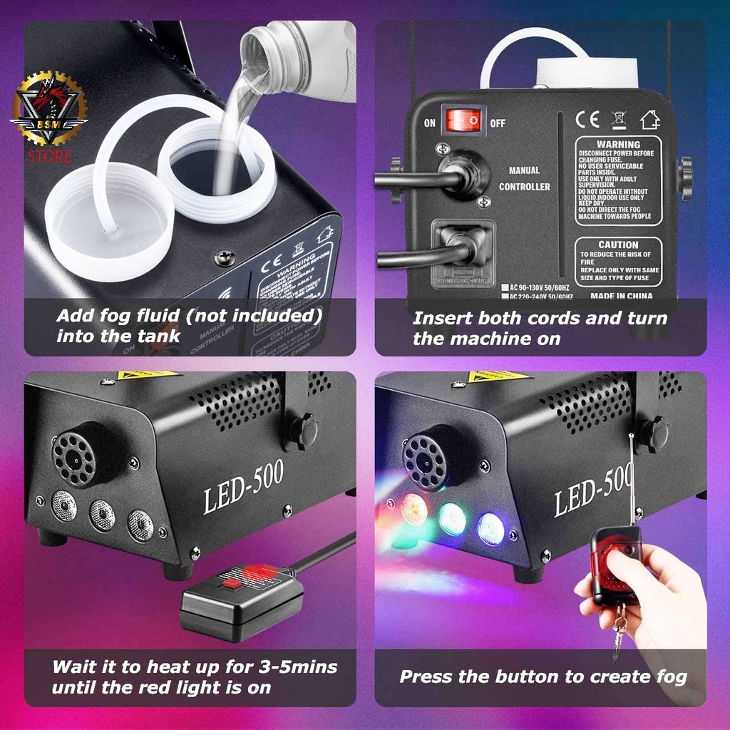 Jual Mesin Asap Panggung Efek Fogging Smoke Dekorasi Lampu LED RGB ...