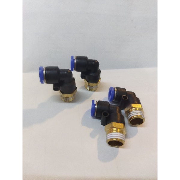 Jual Fitting Nepel Pneumatic Elbow Selang 12 MM drat 3/8 INCH (PL 12-03 ...