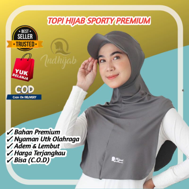 Jual Topi Hijab Olahraga Sport Gym Bersepeda Zumba Senam Murah Jilbab ...