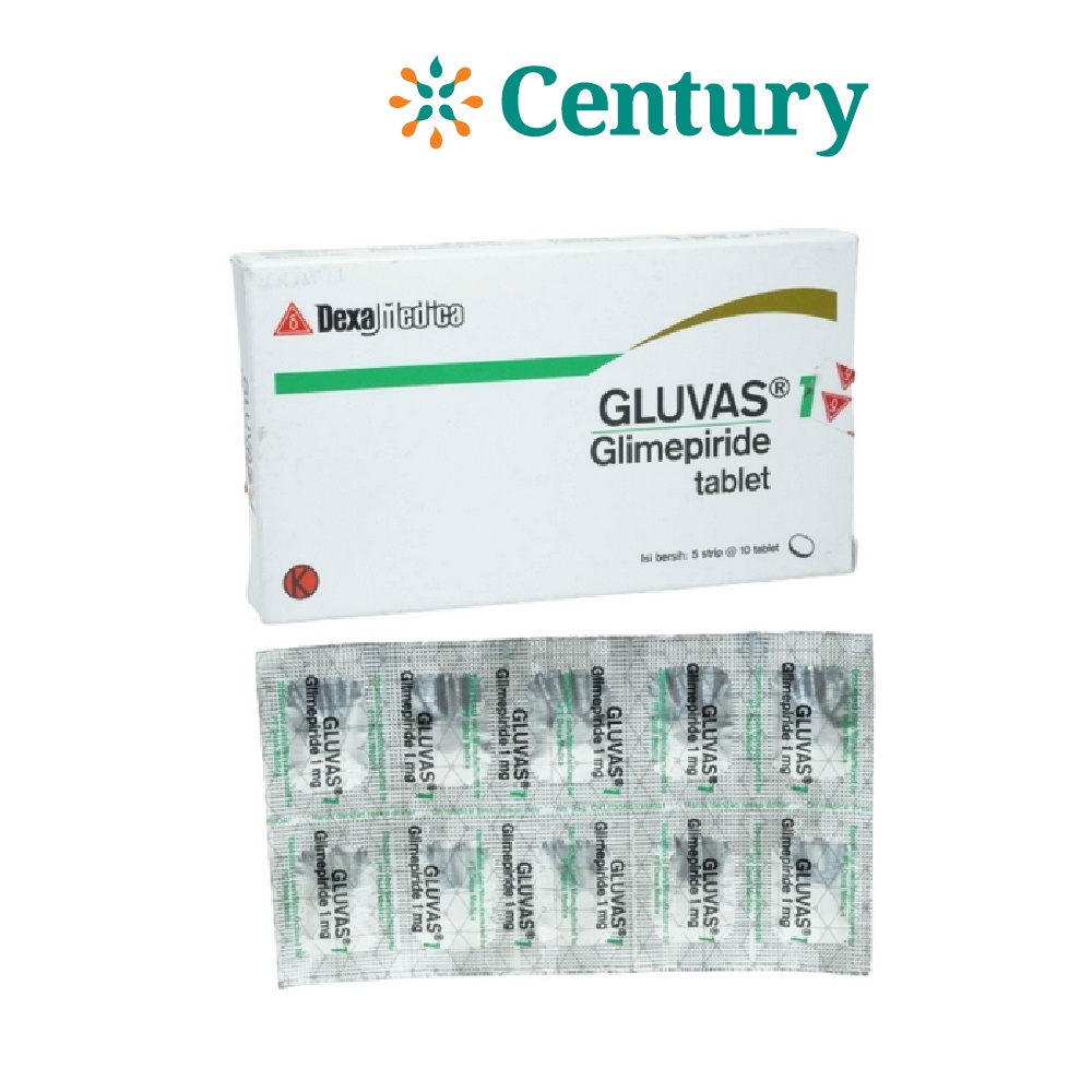 Jual GLUVAS 1MG ISI 10 TABLET / DIABETES | Shopee Indonesia