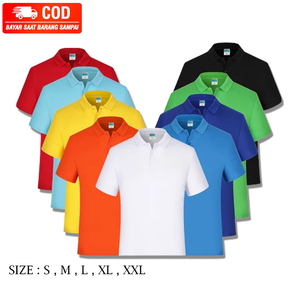 Jual HISTORE - baju kaos polo pria / baju kaos kerah polos / baju kaos polos / atasan dan kaos ...