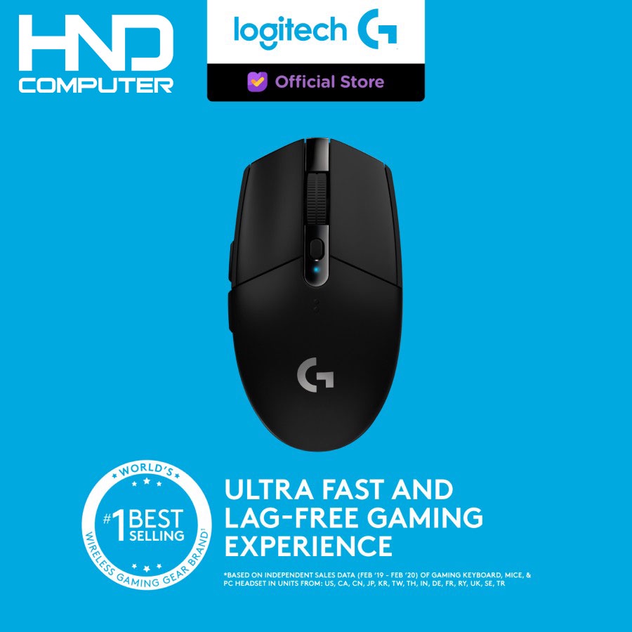 Jual Logitech G304 Lightspeed Mouse Gaming Wireless 12K DPI - Black ...