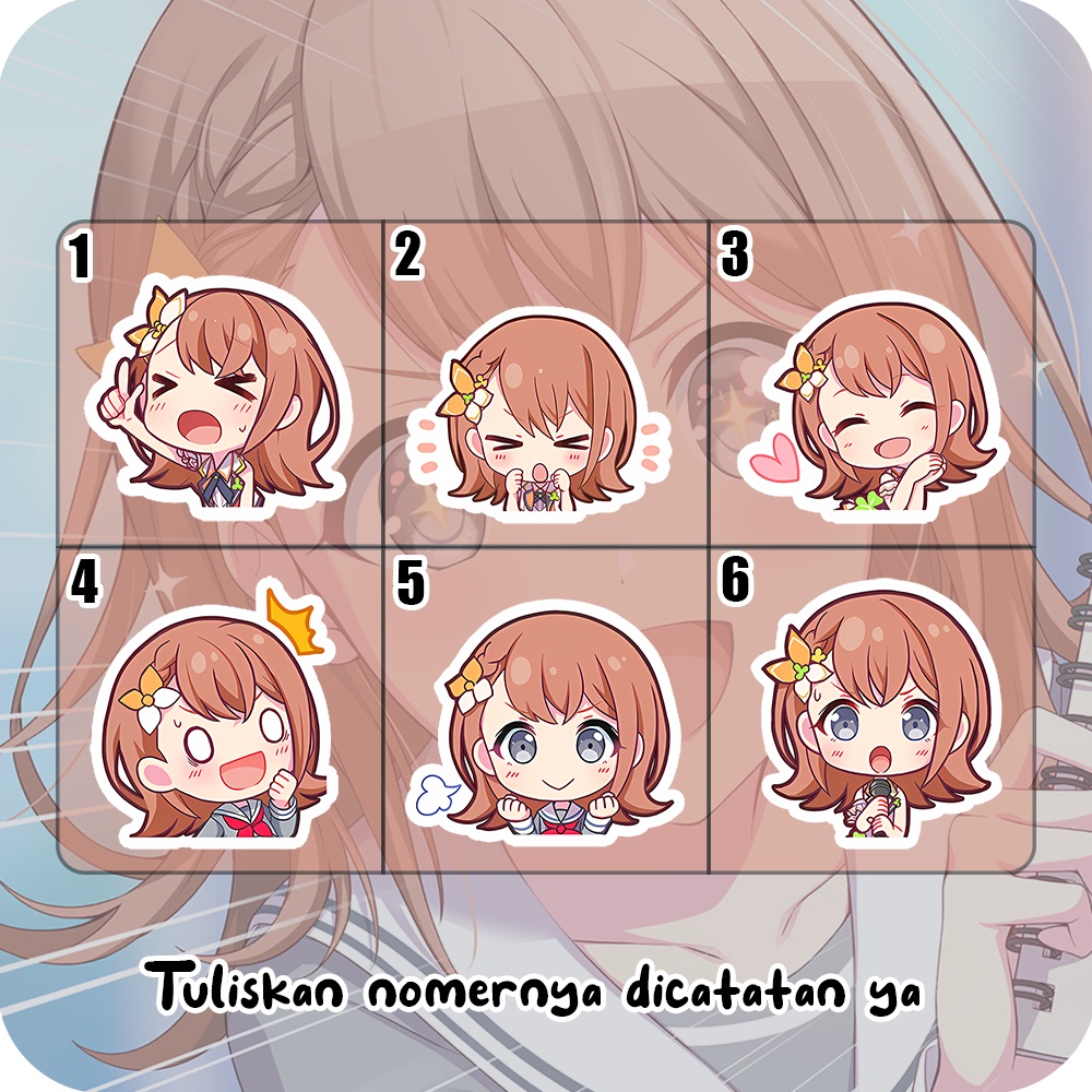 Jual Stiker Glossy Minori Hanasato Project Sekai, Sticker Anime Lucu ...
