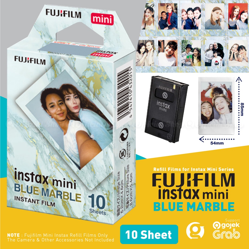 Jual Fujifilm Refill Instax Mini Film Blue Marble - isi 10 lembar ...