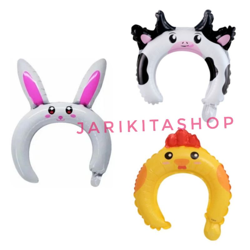 Jual BALON BANDO BONDU HEADBAND SAPI KELINCI AYAM PETERNAKAN FARM ...