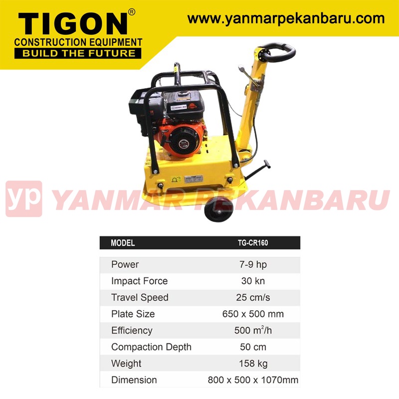 Jual PLATE COMPACTOR TIGON TG-CR 160 + MGX270 MATSUMOTO | Shopee Indonesia