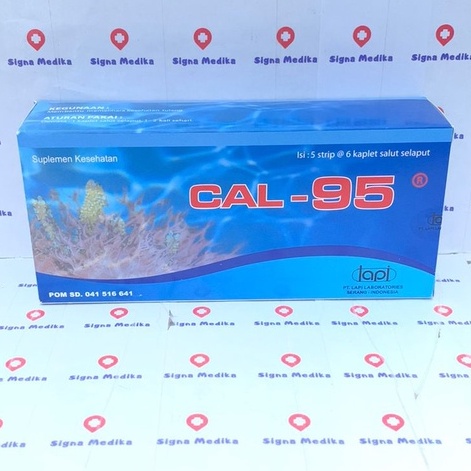 Jual Cal 95 Box Isi 30 Tablet - Vitamin Kalsium Tulang | Shopee Indonesia