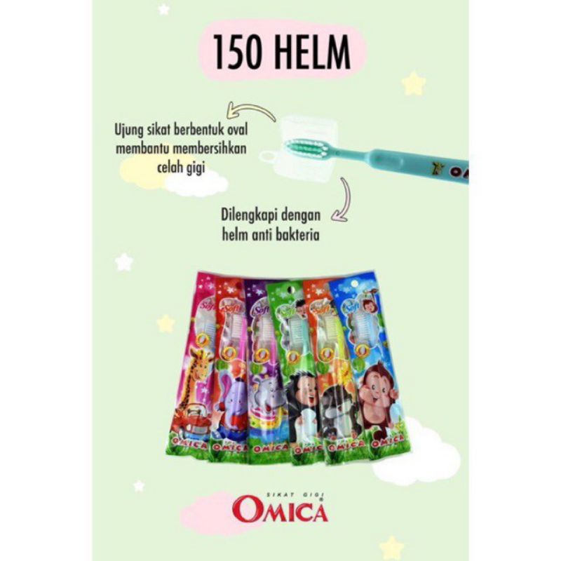 Jual Omica Sikat Gigi Anak 150 Helm | Shopee Indonesia