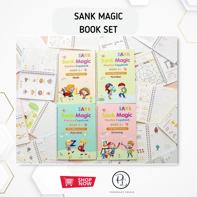 Jual Sank Magic Book Set Buku Latihan Menulis Anak / Buku Ajaib Panduan ...