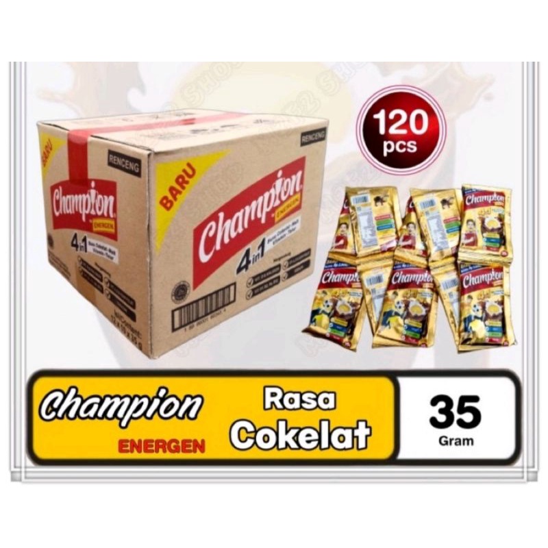 Jual susu energen champion 1 dus (khusus gojek/grab) | Shopee Indonesia