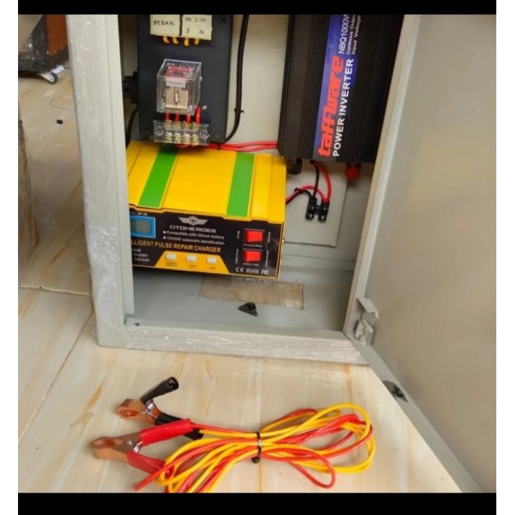 Jual Box panel inverter PLN cas aki otomatis box PLTS modul ATS ...